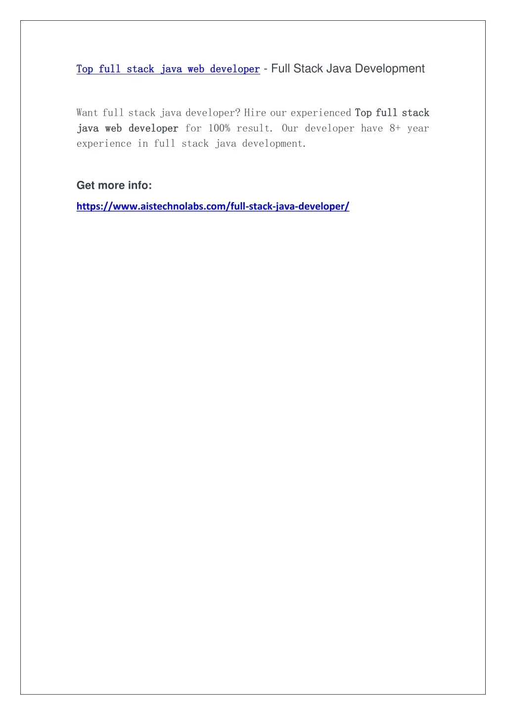 Ppt Top Full Stack Java Web Developer Full Stack Java Development