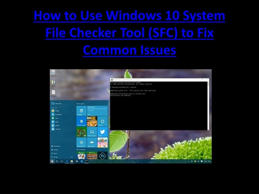 PPT - How to Use Windows 10 System File Checker Tool (SFC) to Fix ...