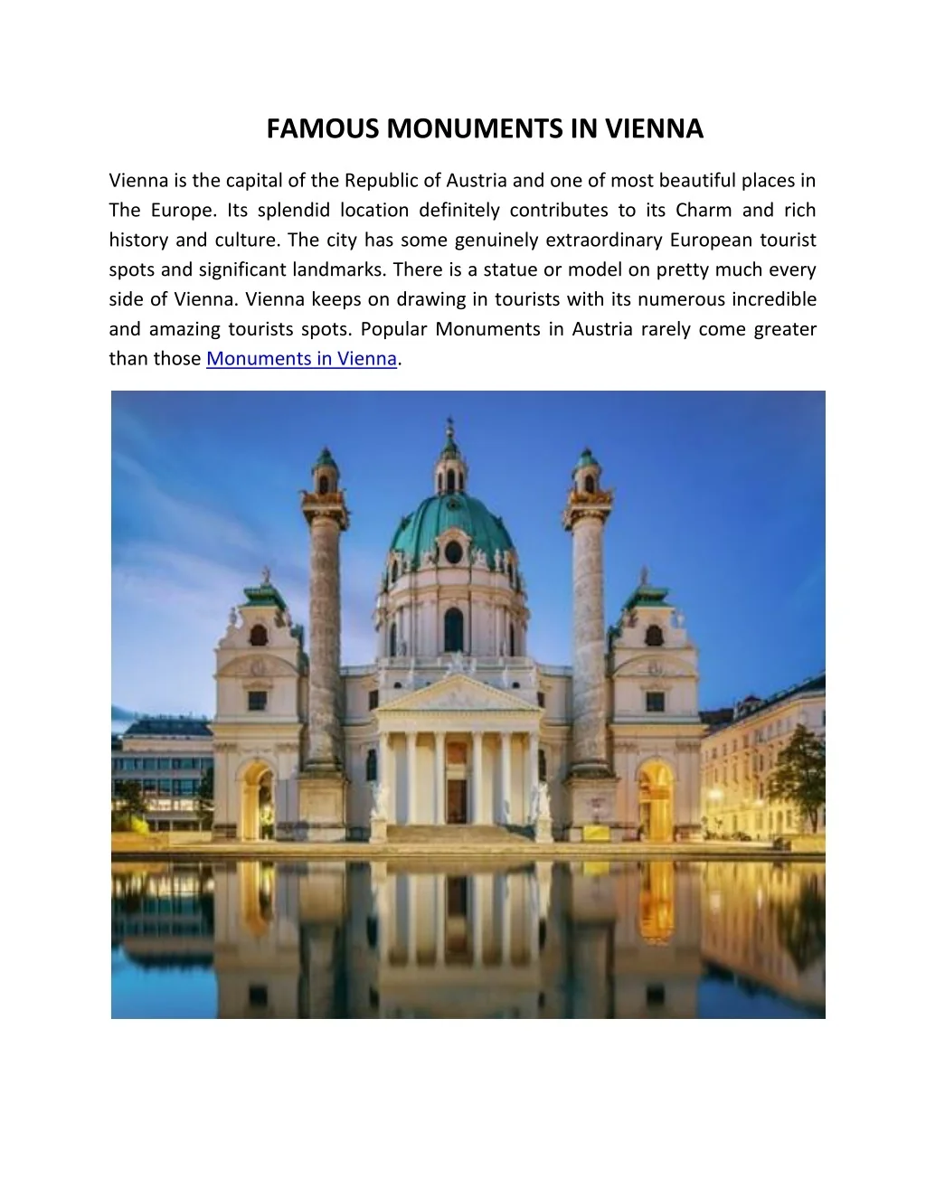 PPT - Famous Monuments in Vienna PowerPoint Presentation, free download ...