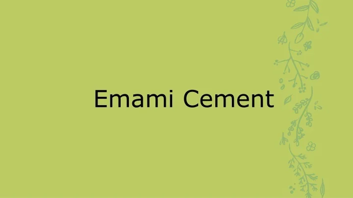 PPT - Which is the best cement for brick work for a house? - Emami ...