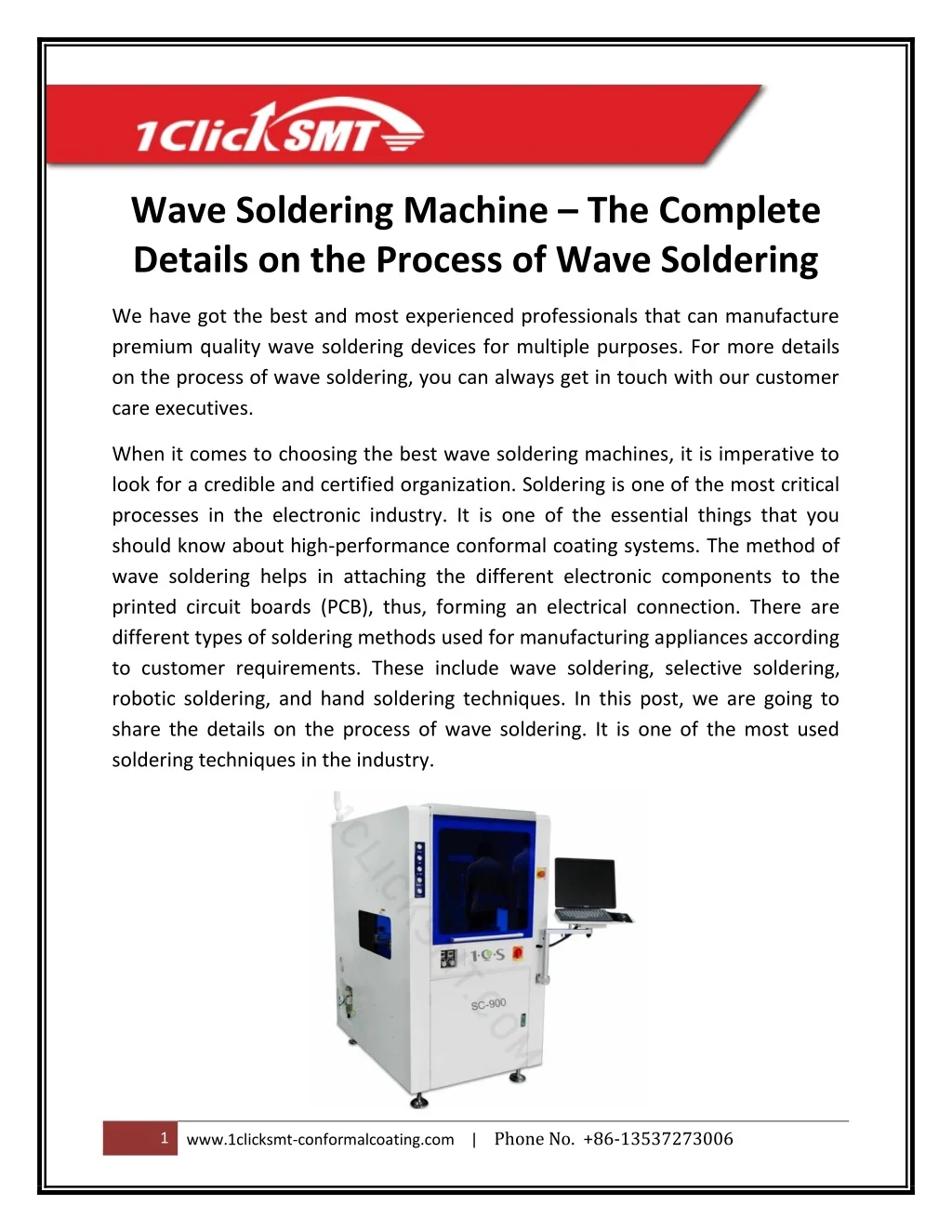 PPT - Wave Soldering Machine - The Complete Details on the Process of ...