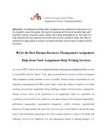 PPT - ACADEMIC ASSIGNMNET PRESENTS HUMAN RESOURCE ASSIGNMENT WRITING HELP PowerPoint ...