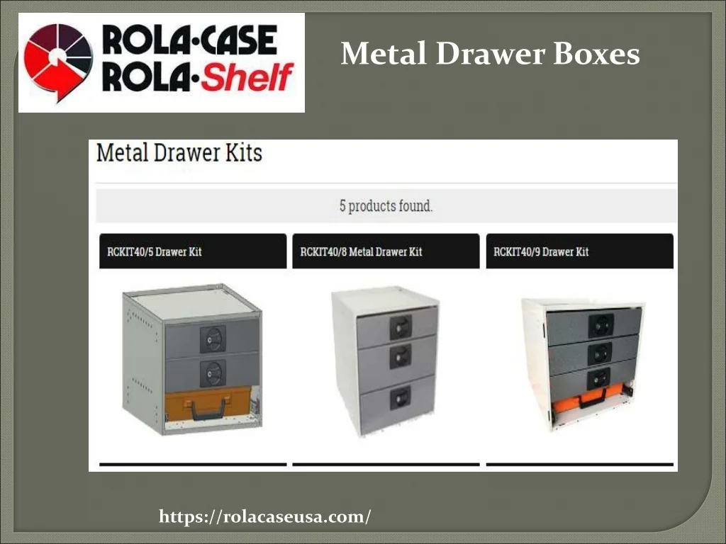 PPT - Metal Drawer Boxes PowerPoint Presentation, free download - ID ...