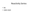 PPT - Reactivity Series and its Applications PowerPoint Presentation ...