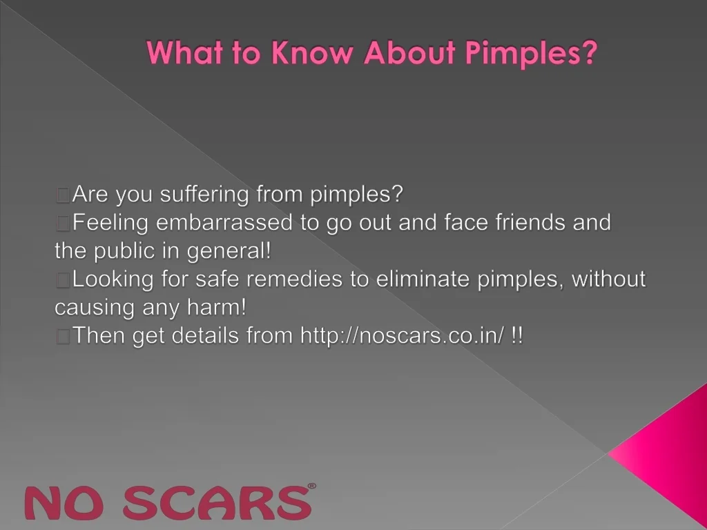 PPT - What to Know About Pimples? PowerPoint Presentation, free ...