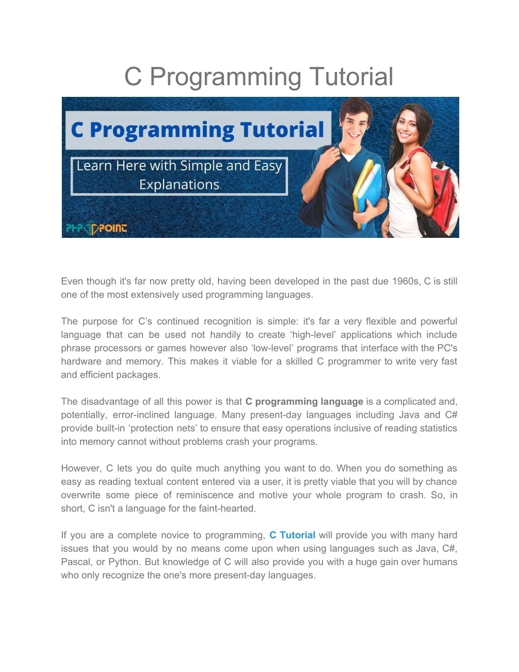 PPT - C Programming Tutorial PowerPoint Presentation, free download ...