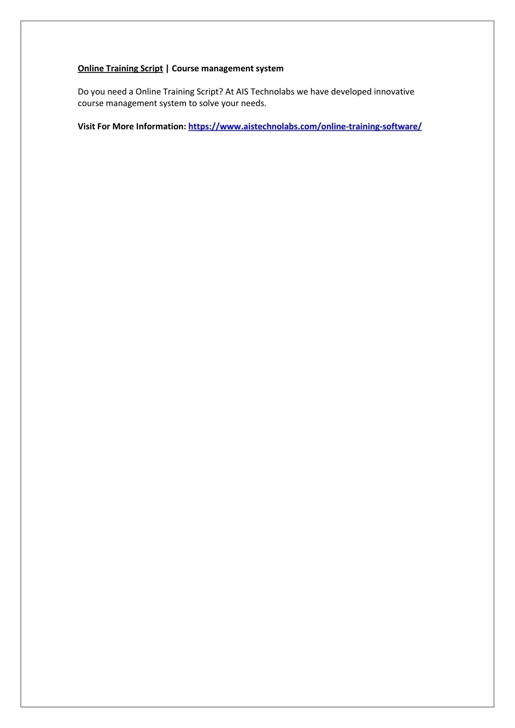 PPT - Online Training Script | Course management system PowerPoint ...