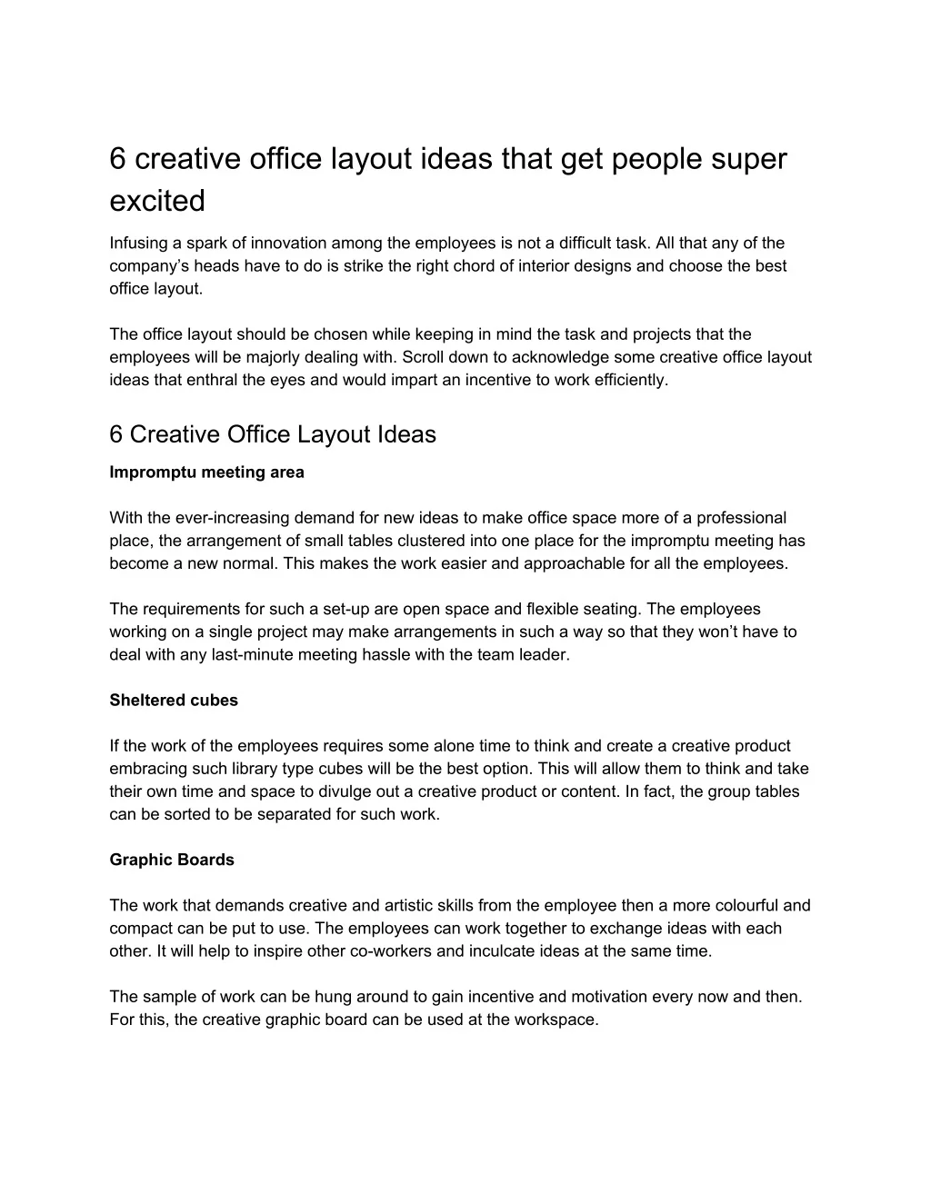 PPT - 6 creative office layout ideas that get people super excited ...
