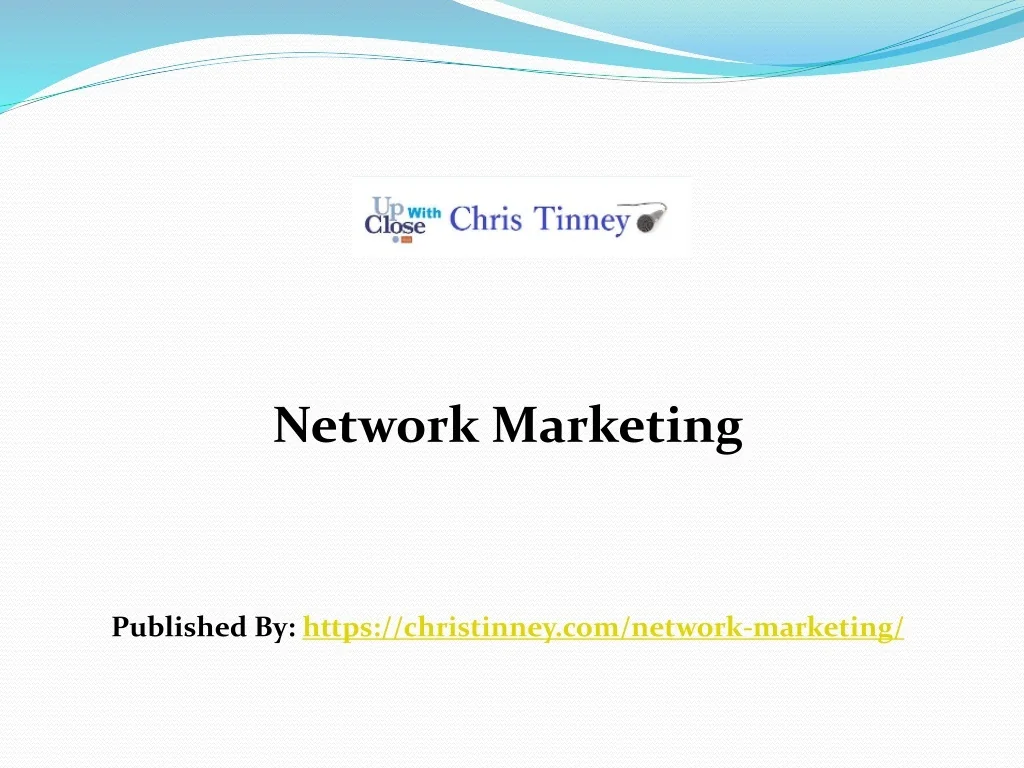 PPT - Network Marketing PowerPoint Presentation, free download - ID:9917174
