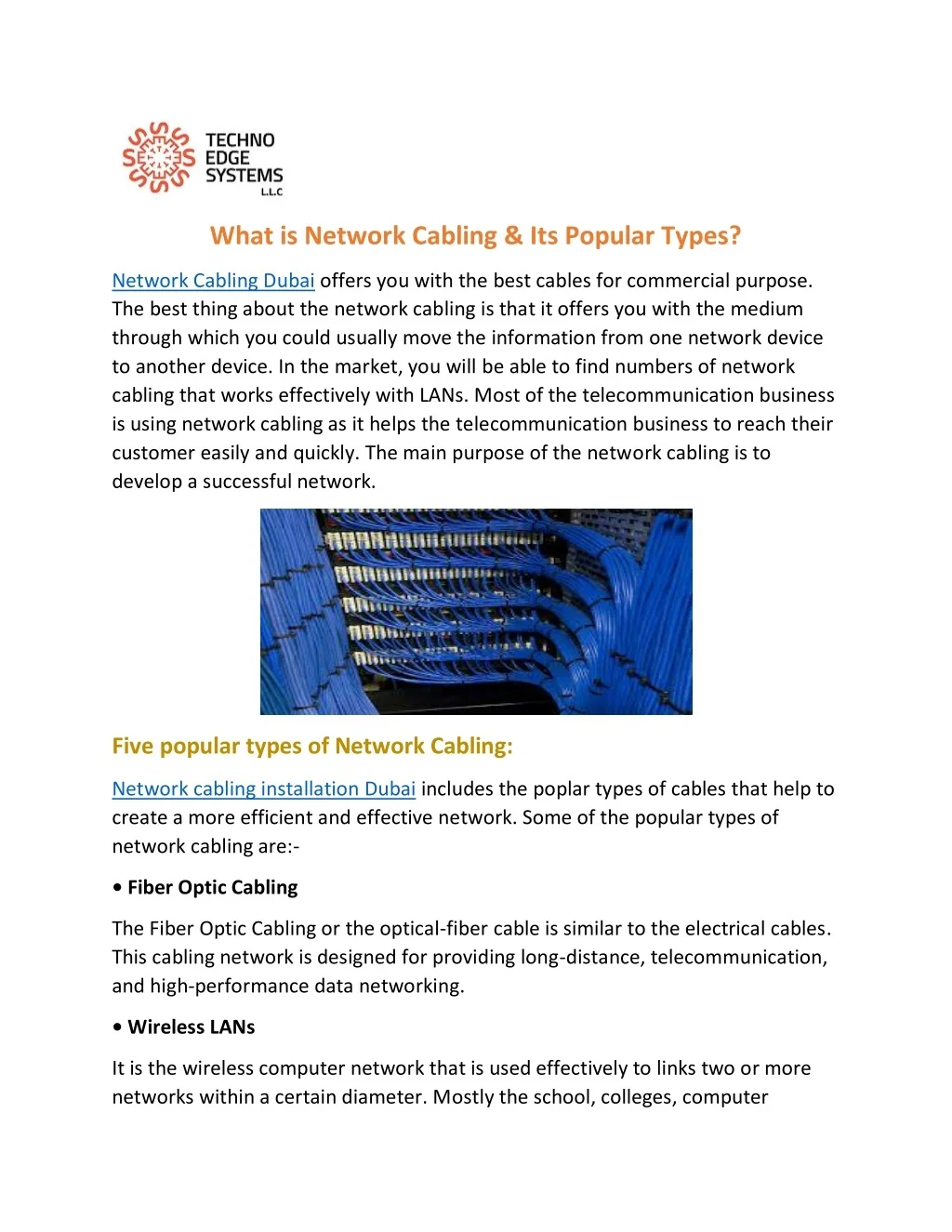 PPT - What is Network Cabling and Its Popular Types? PowerPoint ...