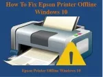 PPT - Easy Steps to Fix Epson Printer Driver Issues in Windows 10 ...