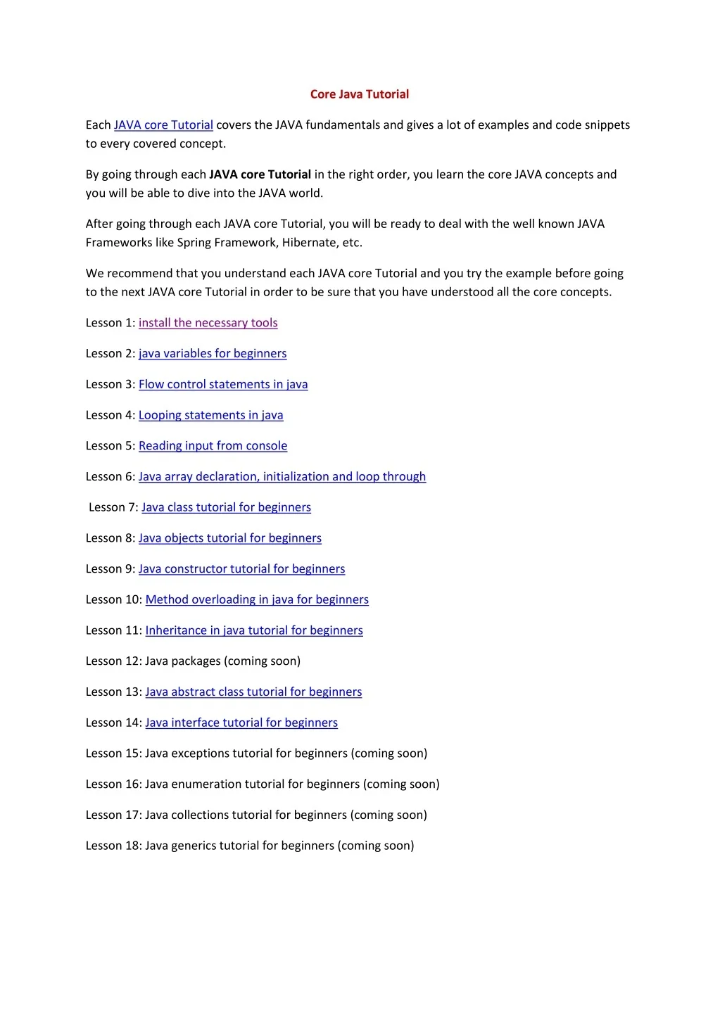 PPT - JAVA Core Tutorial PowerPoint Presentation, free download - ID ...