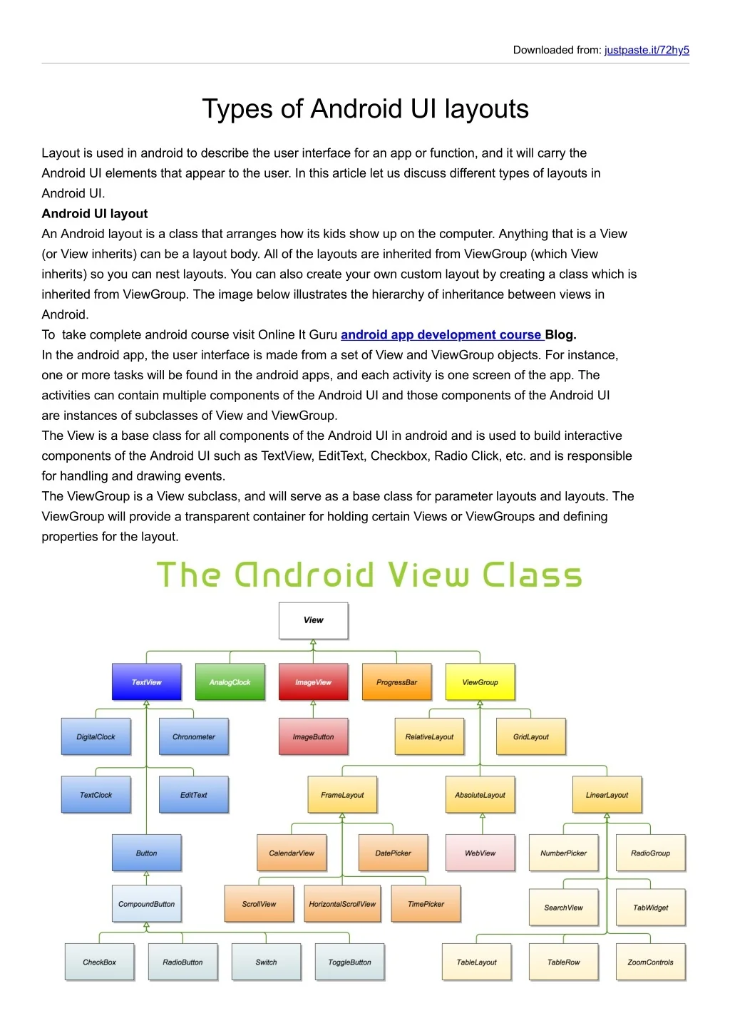 PPT - Types of Android UI layouts PowerPoint Presentation, free ...