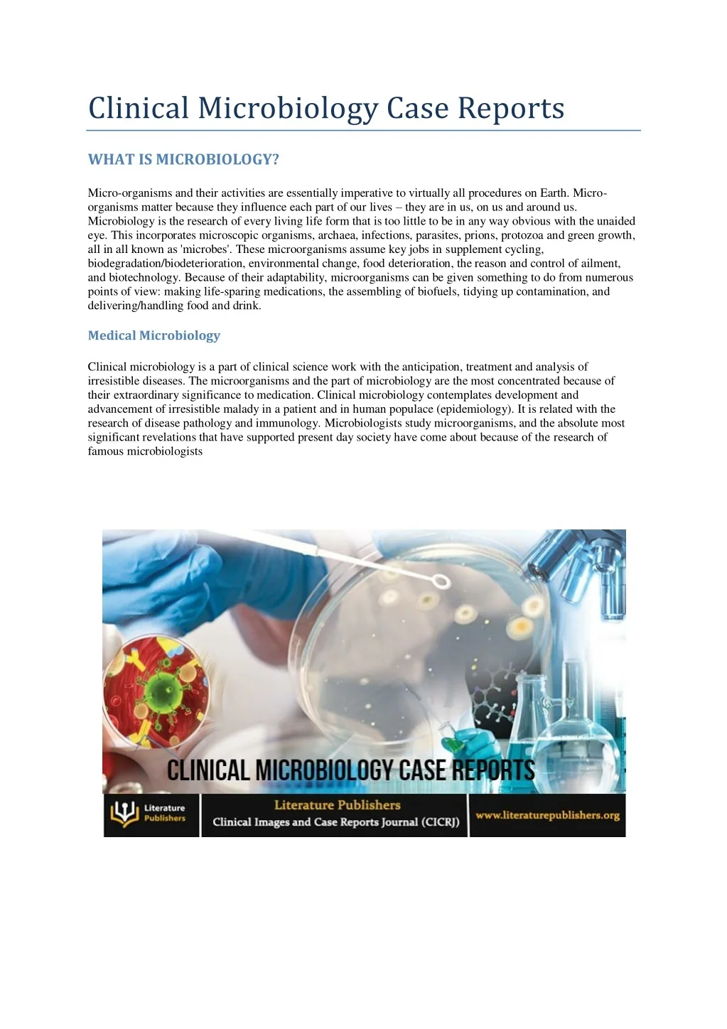 PPT - Clinical Microbiology Case Reports PowerPoint Presentation, free ...