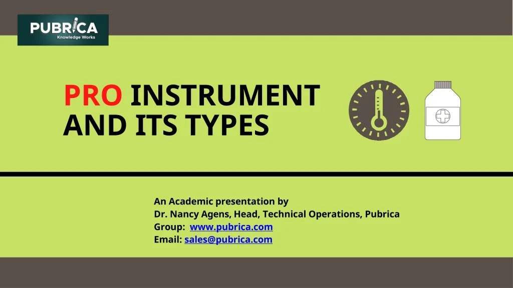 PPT - PRO instrument and its types – Pubrica PowerPoint Presentation ...
