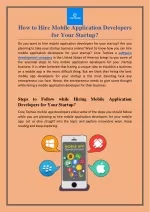 PPT - hire developers for startup PowerPoint Presentation, free ...