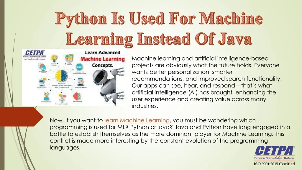PPT - Why Python Used In Machine Learning than Java PowerPoint ...